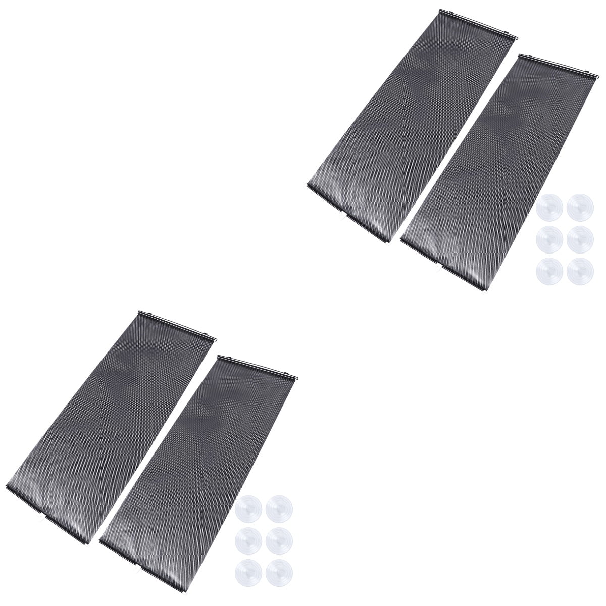 4 Sets Retractable Sun Shade for Car Removable Window Tint Reflective ...