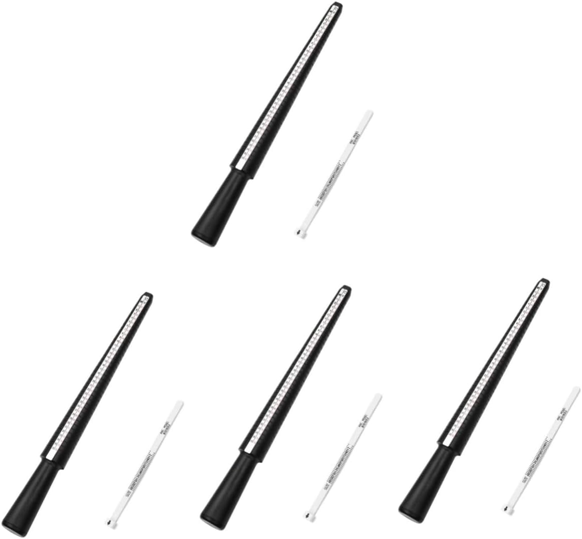 4 Sets Ring Measurement Finger Sizing Gauge Jeweler Sizer Mandrel ...