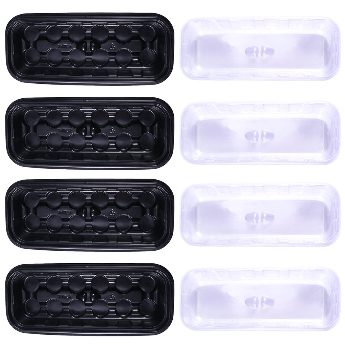 FRCOLOR Portable Plant Germination Tray with Transparent Lid for ...