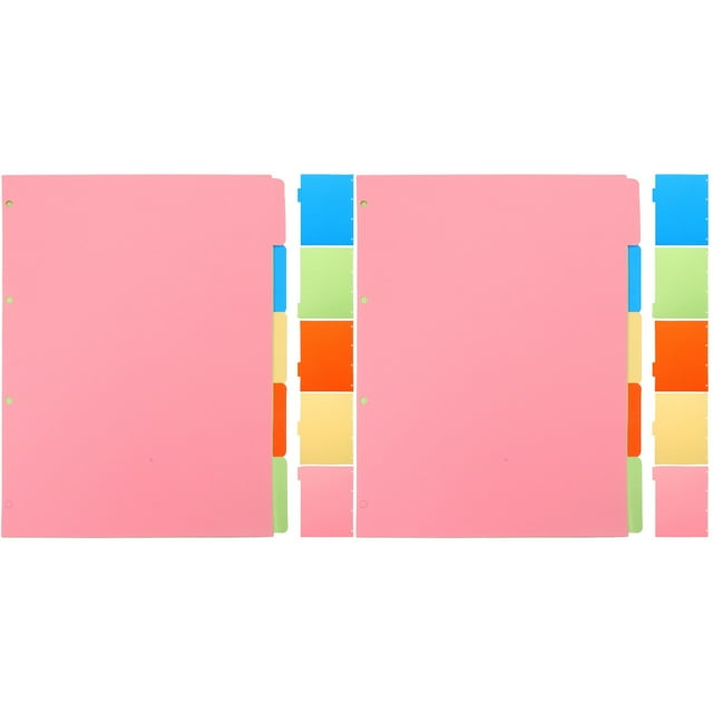 4 Sets Separator Page Aesthetic Dividers Detachable Binder Tabs Note ...