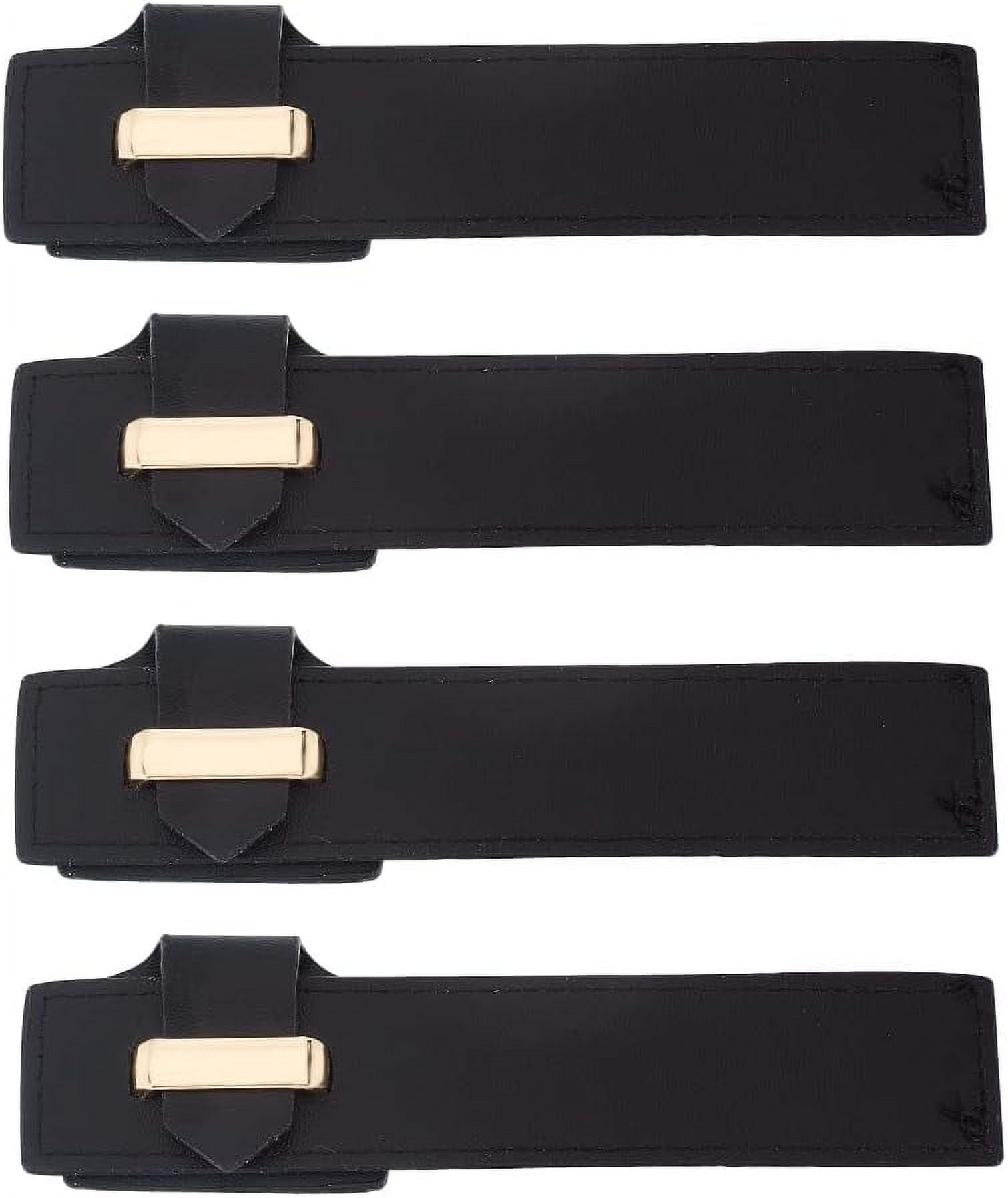4 Sets Sew on Toggle Closures PU Leather Cloak Clasp Fasteners Black ...