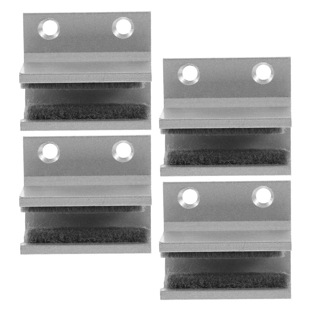 4 Sets Shower Door Track Guides and Sliding Door Bottom Guides ...