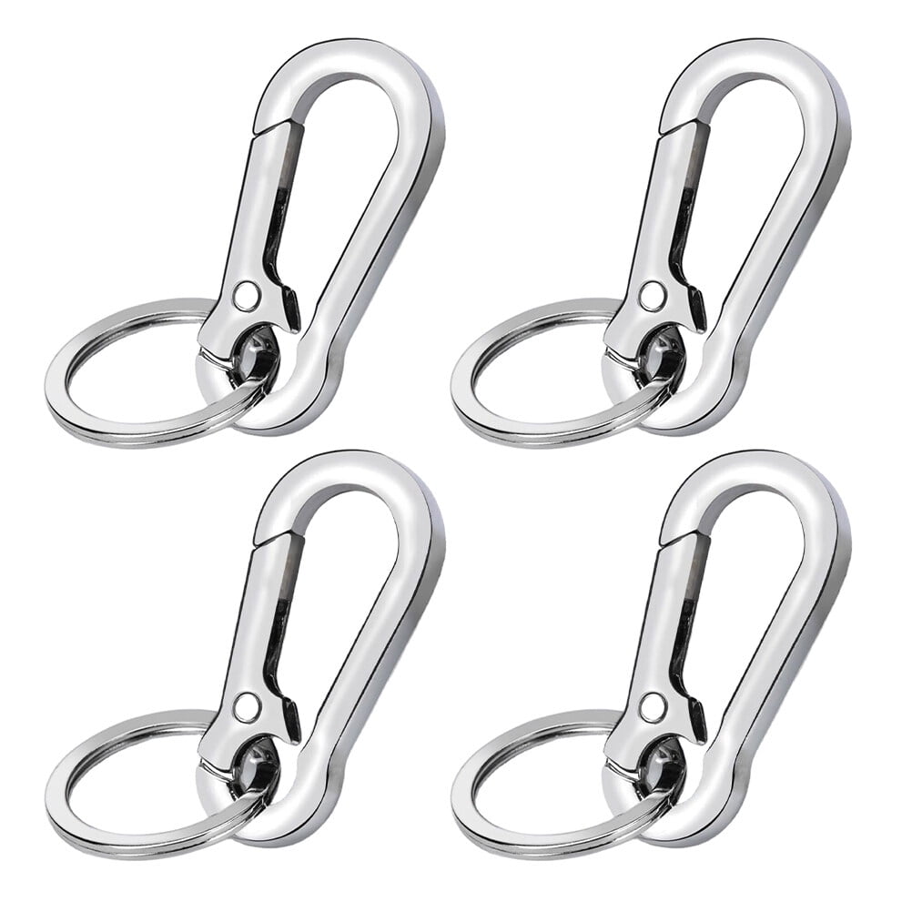 4 Sets Simple Car Key Chain Portable Waist Key Ring Fashionable Car Key ...