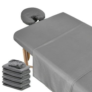 EARTHLITE Massage Table Fleece Pad Set DELUXE - 1" Soft Thick Fleece ...