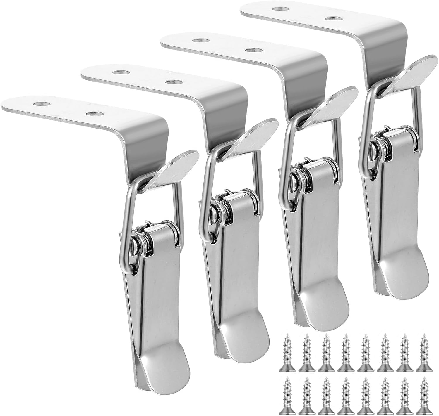 4 Sets Stainless Steel 90 Degree Latch, Toggle Latch Clamp, Small Latch ...