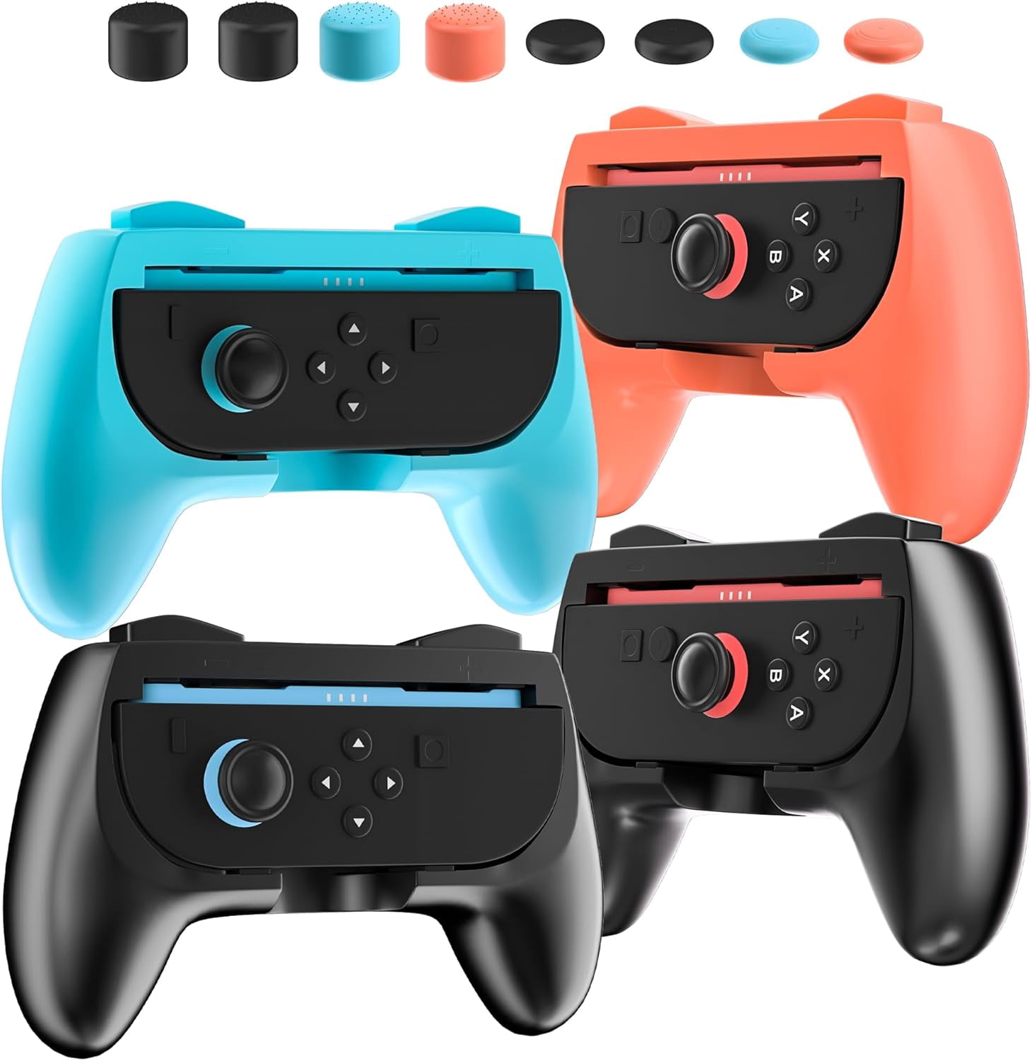 [4 Sets] Switch 2 Grips for joycon(for NS Switch 2 2025 joycon ...