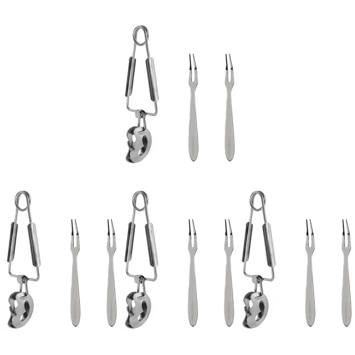 4 Sets Tableware Ice Cube Tong Nippers Tool Salad Serving Utensils ...