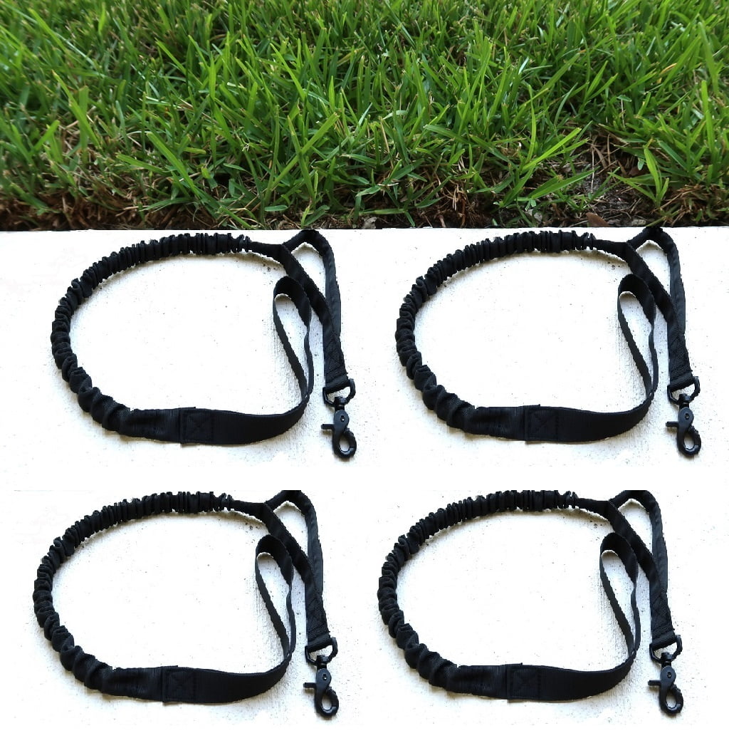 4 Sets Tactical Bungee Dog Leash Heavy Duty Fast Dispatch 2 Handle Control Quick Release Cat Dog ...