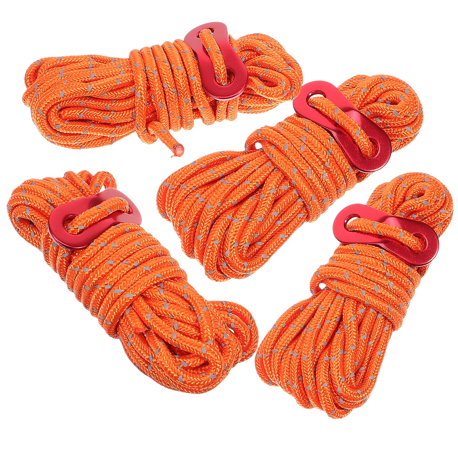 4 Sets Tent Rope Pole Elastic Cord Replacement Tents Orange - Walmart.com