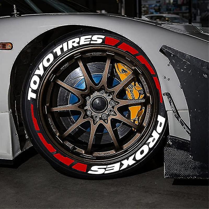 4 Sets Toyo Tires Proxes Tire Lettering Sticker 1.2' Fit 15'-22' Rim ...
