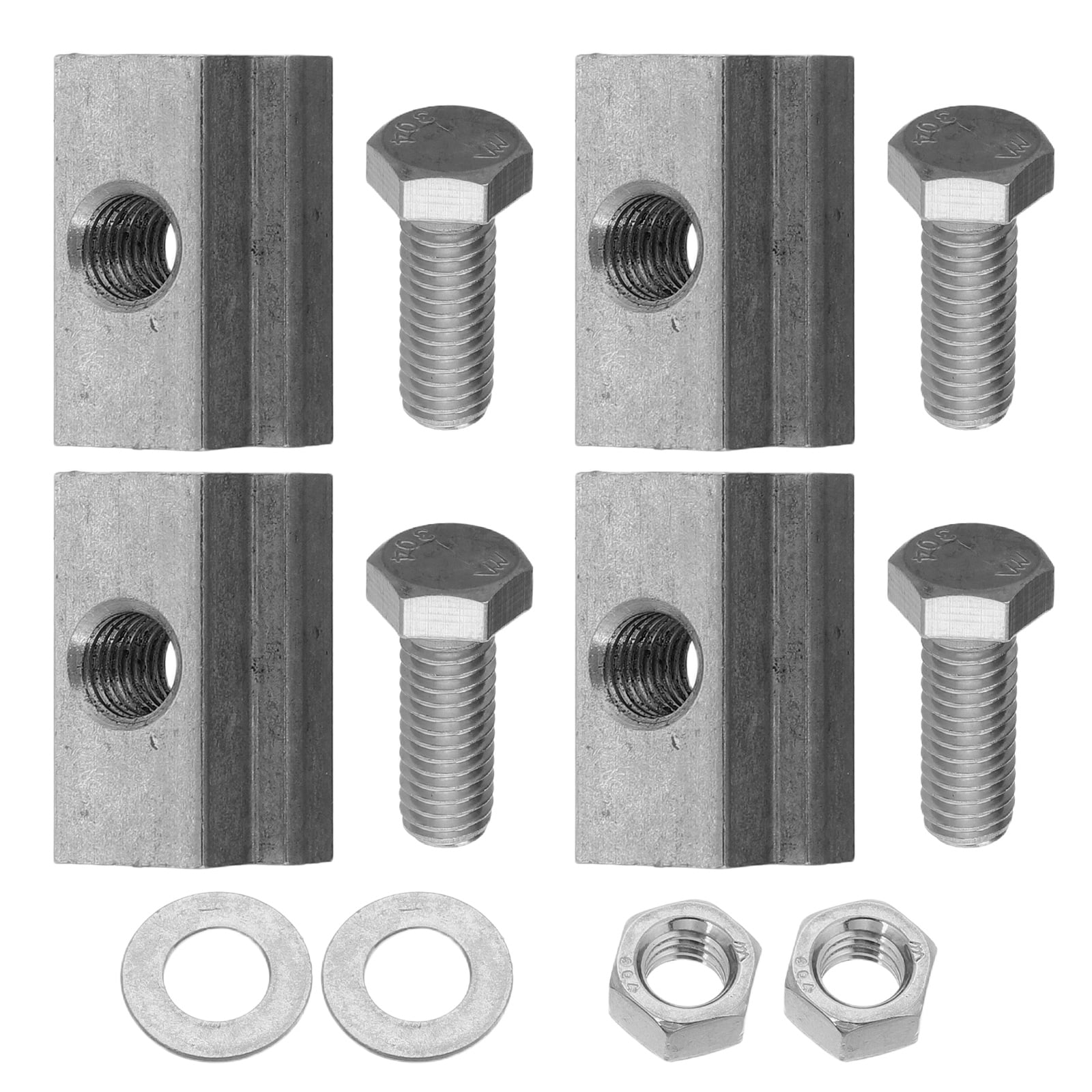 4 Sets Truck Bed Rail T Slot Nuts Stainless Steel T Slot Nuts Pickup ...