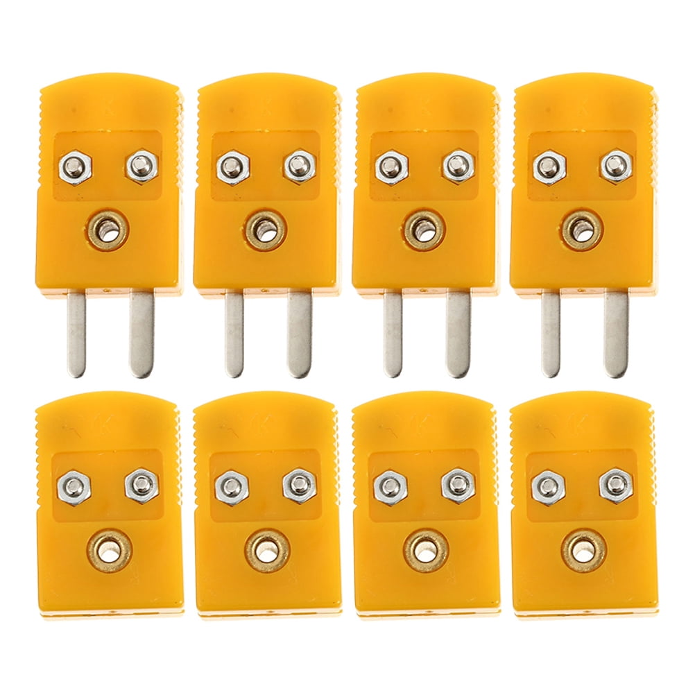 4 Sets Mini K Type Thermocouple Wire Connectors Male to Female Plug ...
