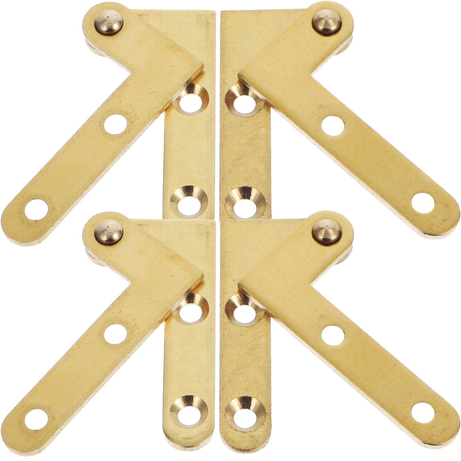 UPGRATOR Hinges Golden 4 Sets 1.93X0.98X0.06In Copper - Walmart.com