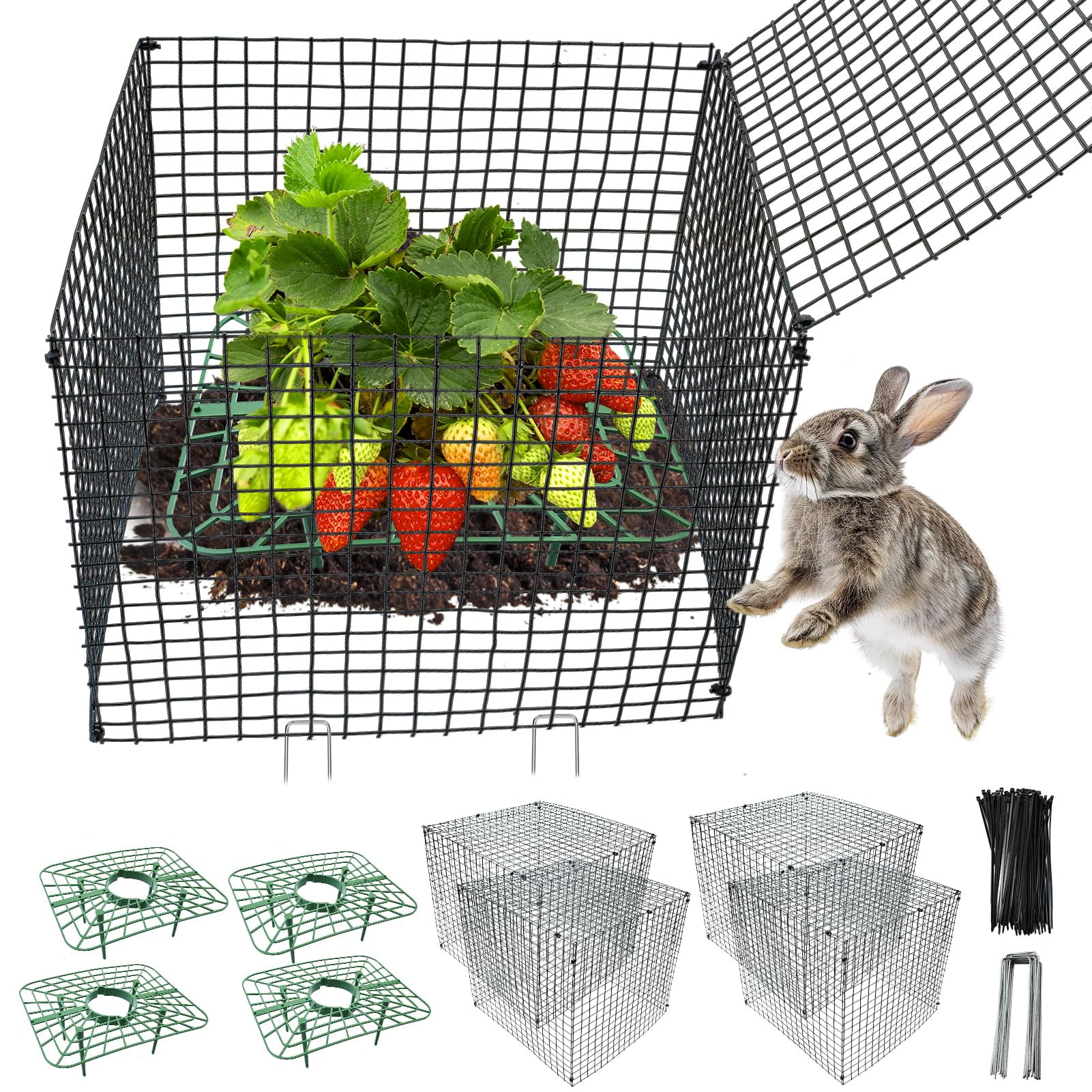 4 Sets Upgraded Strawberry Supports with Wire Plant from Animal ...
