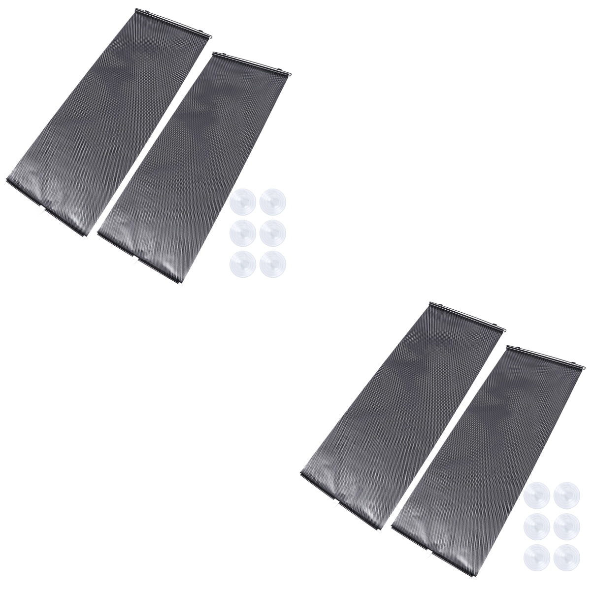 4 Sets Window Roller Tint Film for Cars Retractable Shade Front ...