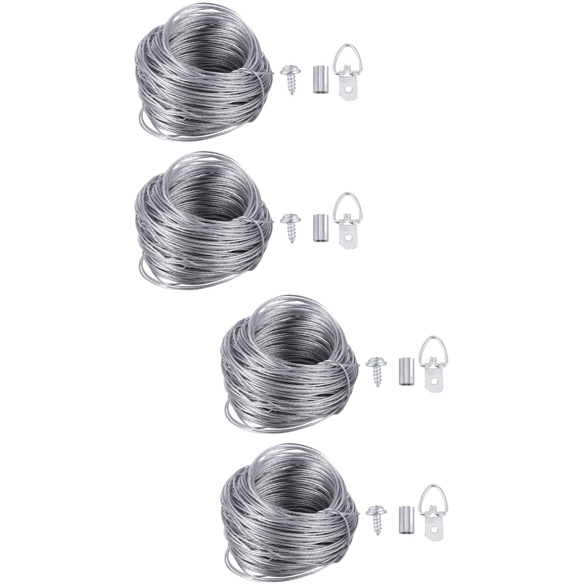 4 Sets Wire Rope Photo Frame Hooks Wall Decoration Sling Mirror Hangers ...