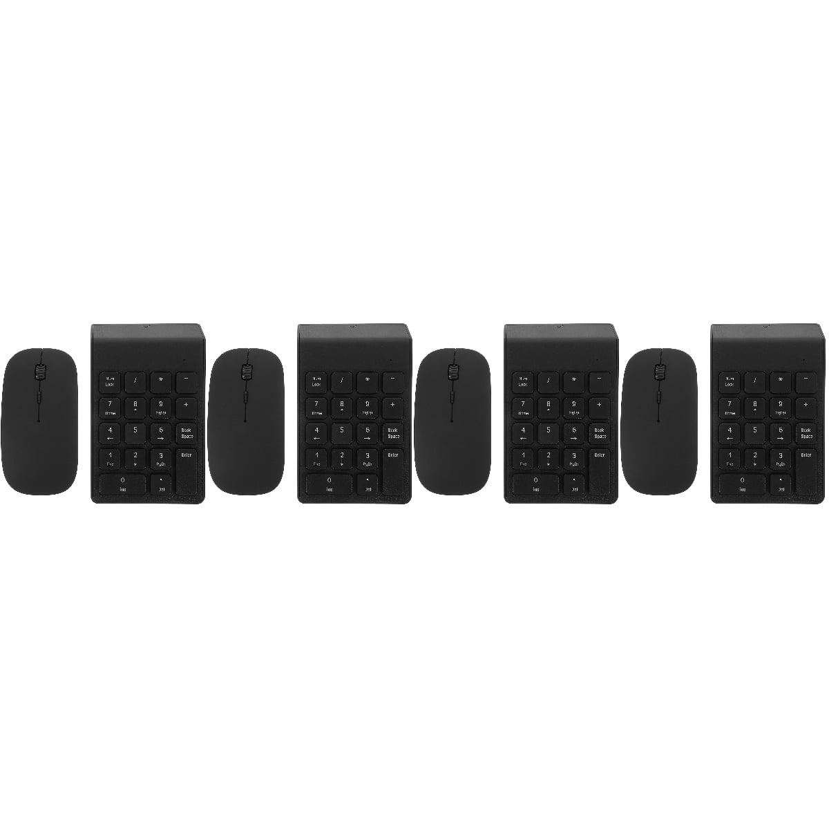 4 Sets Wireless Number Pad Numeric Keypad With Wireless Mouse Laptop ...