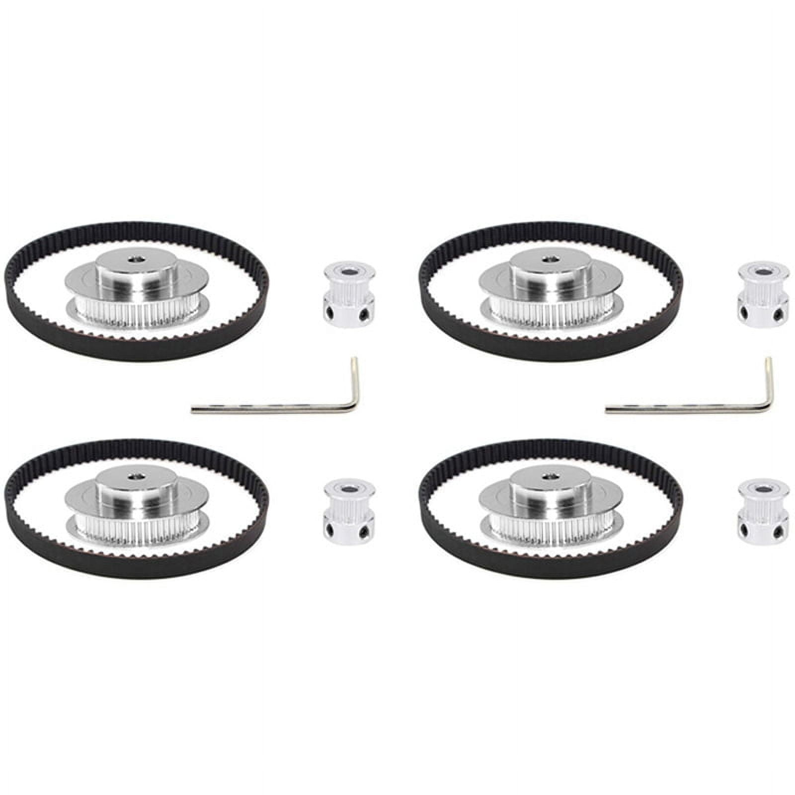 4 Sets of 2GT Timing Wheels 20&60 Teeth 5mm Bore Aluminum Timing Pulley ...