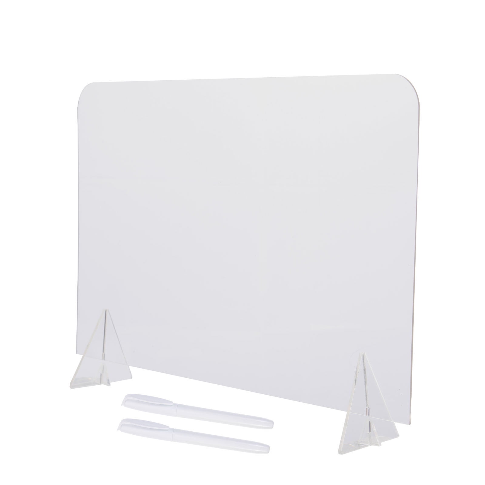 4 Sets of Clear Memo Board with Pen Desktop Memo Board Acrylic Erasable ...