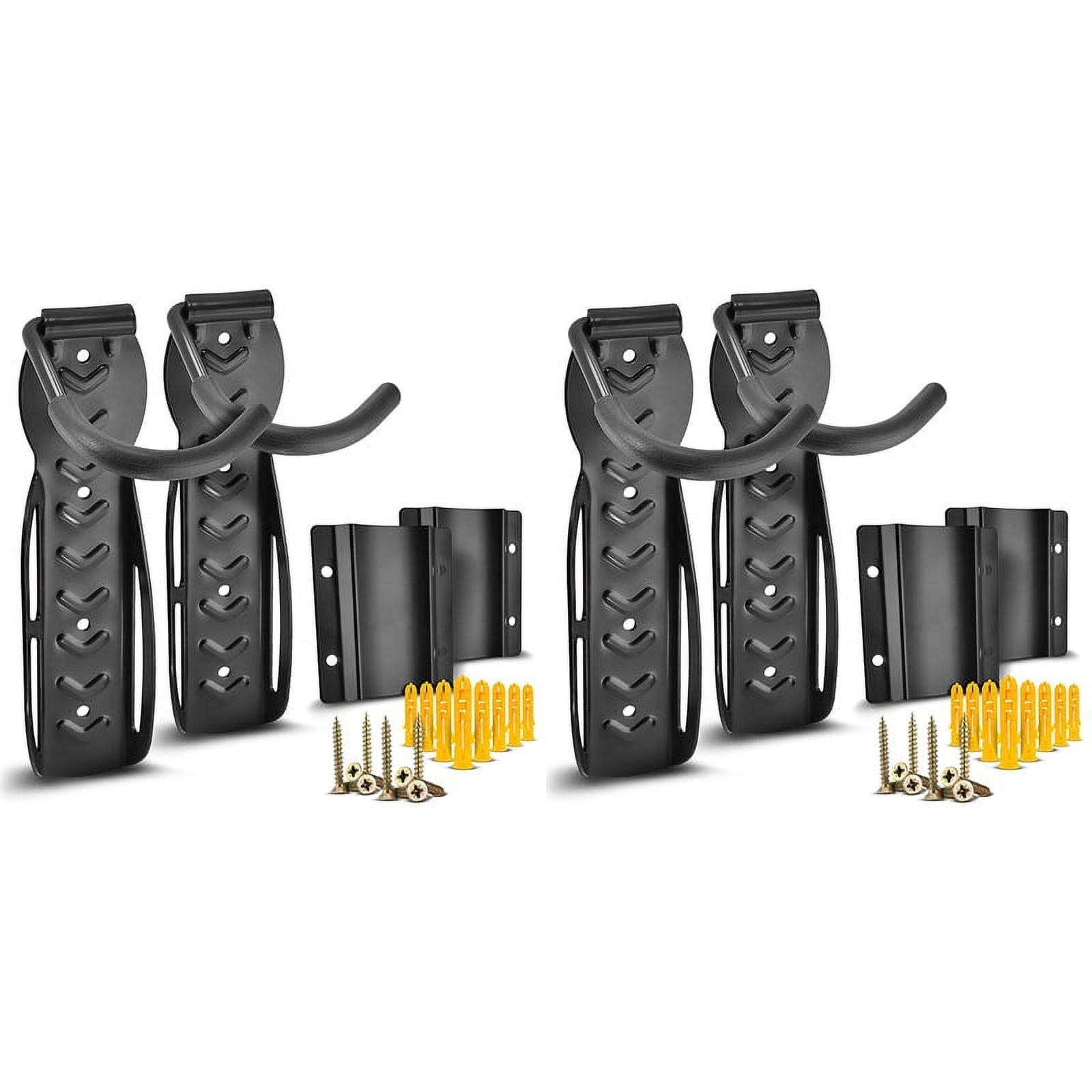 4 Sets of Compact Bike Wall Mount with Protector with Upgraded Hardware ...