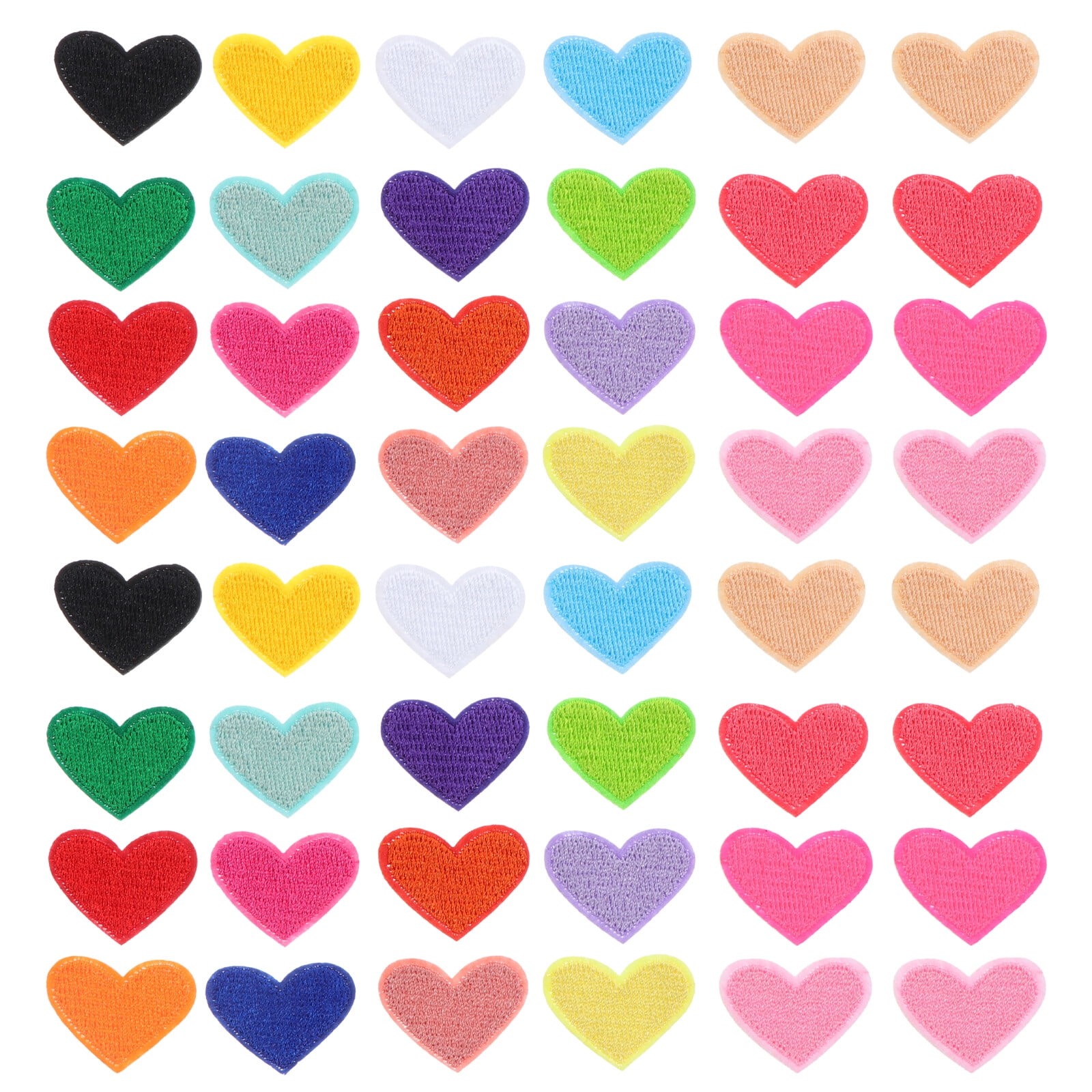 HOMEMAXS 4 Sets of Heart Shape Creative Sewing Appliques DIY Patches ...