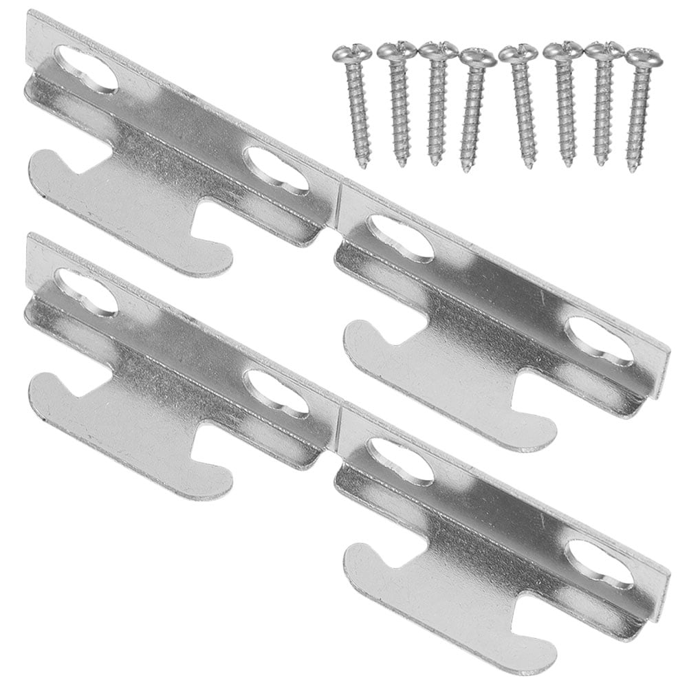 4 Sets of Curtain Rod Brackets Curtain Rod Mount Brackets Curtain ...