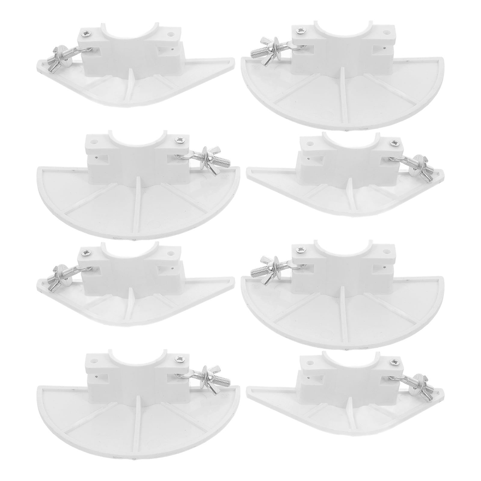 4 Sets of Plastic Drop-in Plates Water Plates Drainage Reserved Hole ...