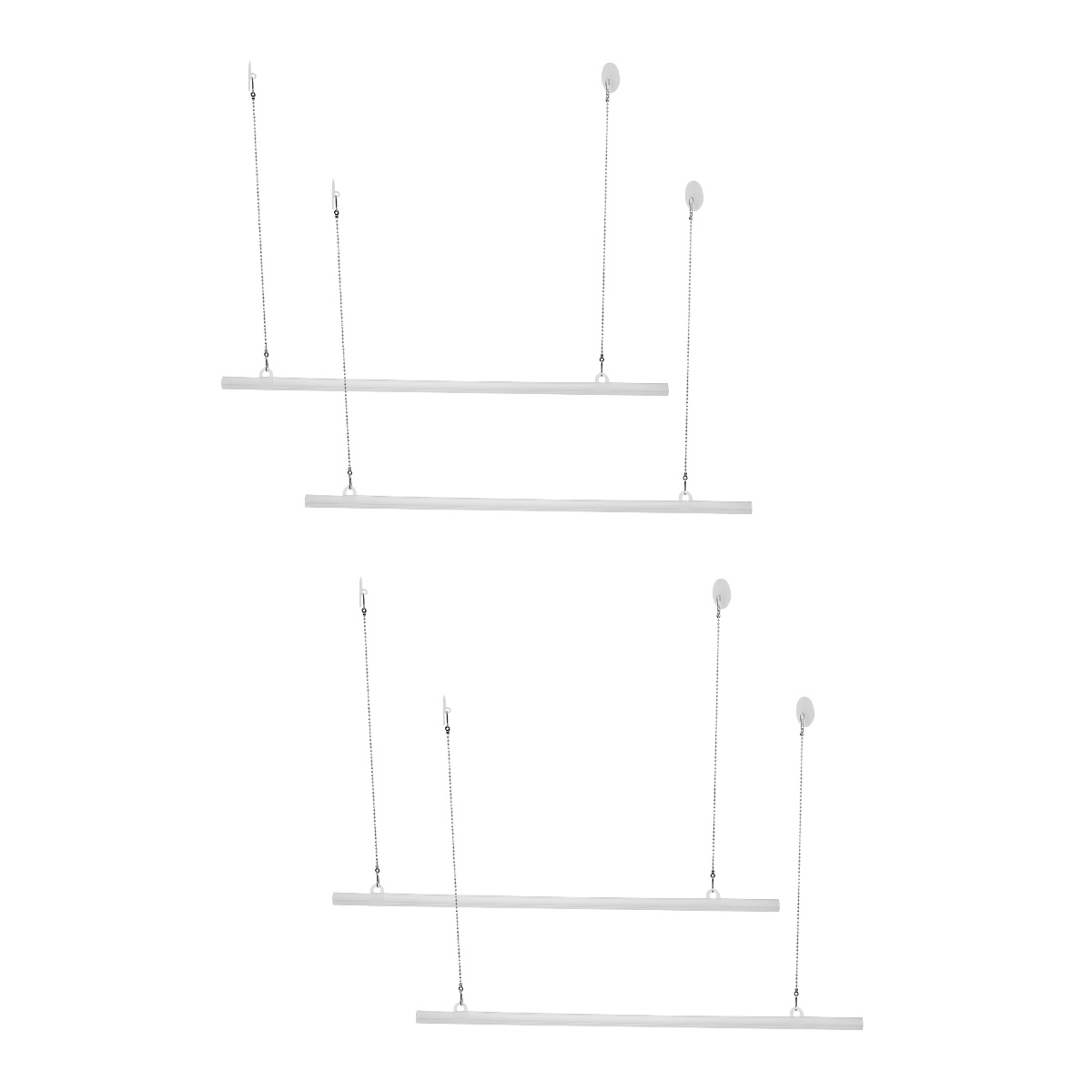 4 Sets of Poster Frame Hanger Chain Hooks Set Hanging Painting Poster ...