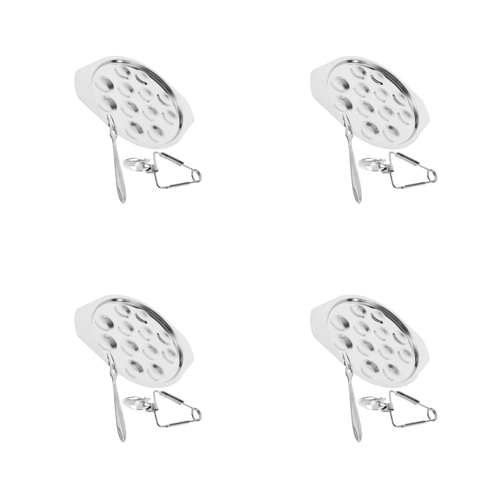 4 Sets of Snail Plate Serving Plate Stainless Steel Escargot Dish ...