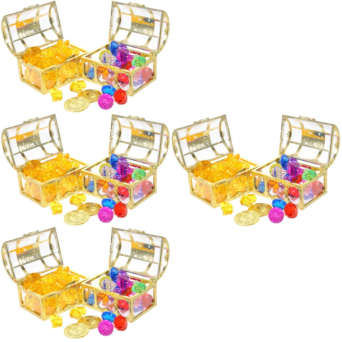4 Sets of Underwater Gem Toy Fake Ingot Toy Kids Diving Gemstone Toy ...