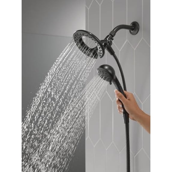 4-Setting In2ition 2-in-1 Dual Shower Head with HandHeld Spray, Matte ...