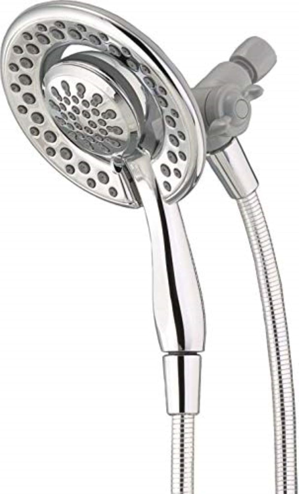 4-Setting In2ition 2-in-1 Dual Shower with HandHeld , Chrome Detachable ...