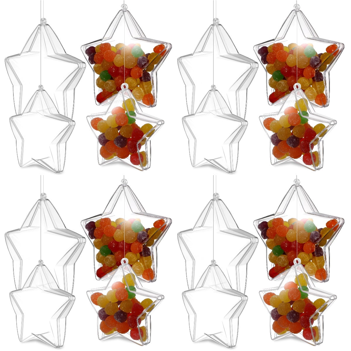 4 Shaped Box Fillable Star Lights Star Decoration DIY Decoration ...