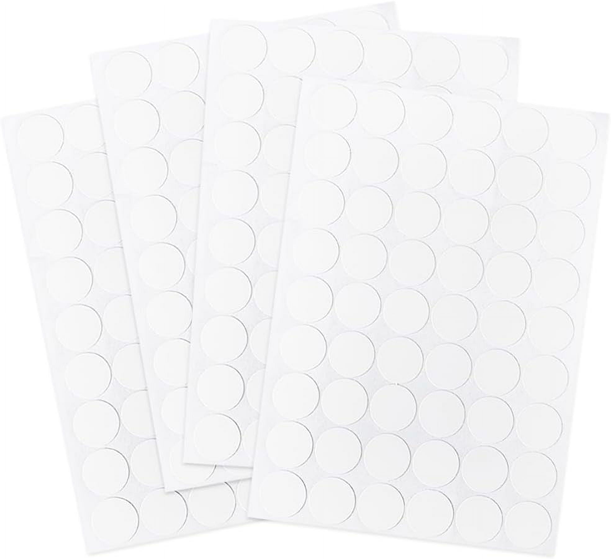 4 Sheet 216Pcs Screw Hole Stickers White Self-Adhesive Screw Caps ...