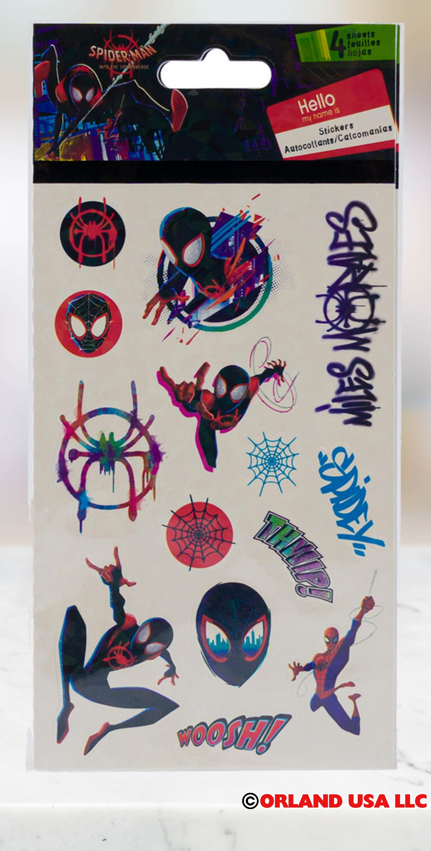 4 Sheet Spiderman Disney Miles Morales Stickers - Walmart.com