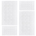 4 Sheets 100Pcs Quilting Rulers Non Slip Grips 0.6"/1.2" White Silicone ...