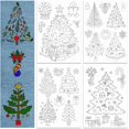 4 Sheets 11.6x8.2 Inch Stick and Stitch Embroidery Patterns Non-woven ...