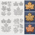 4 Sheets 11.6x8.2 Inch Stick and Stitch Embroidery Patterns Non-woven ...