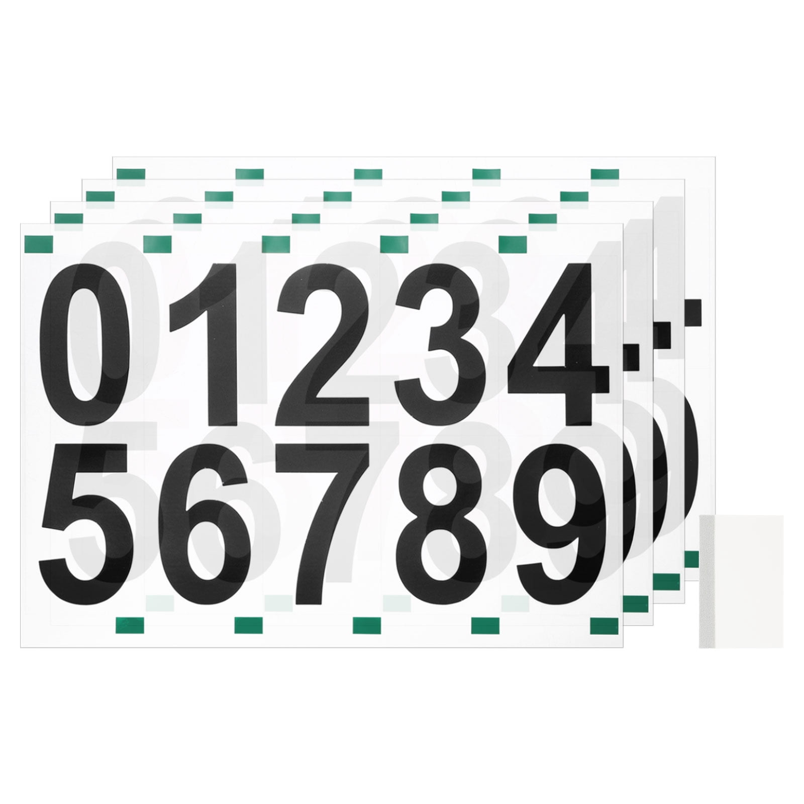 4 Sheets/40 Pack Mailbox Numbers for Outside, 4" 0-9 Vinyl Stickers ...