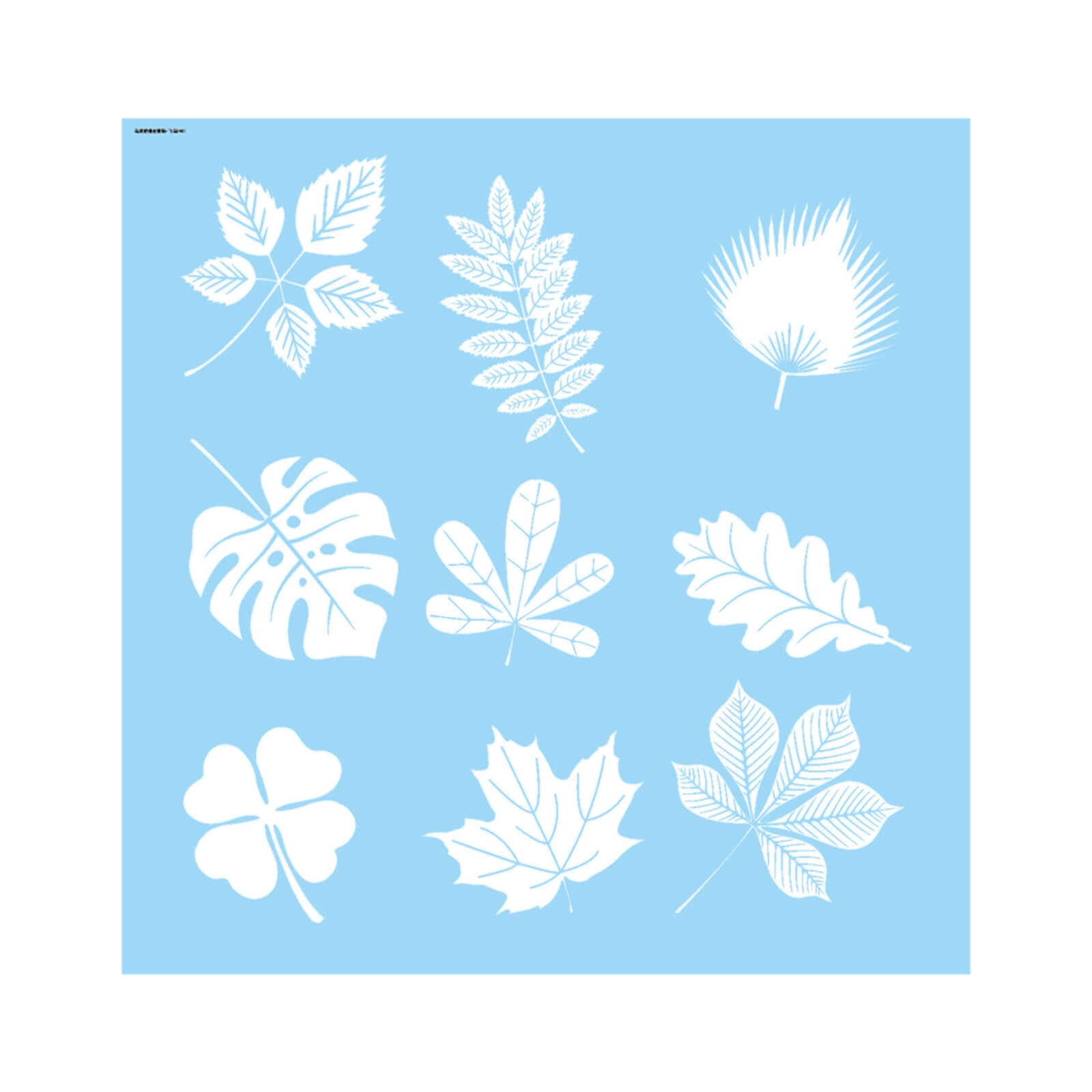 4 Sheets Anti-Collision Window Stickers DIY Leaves Theme Window Clings ...