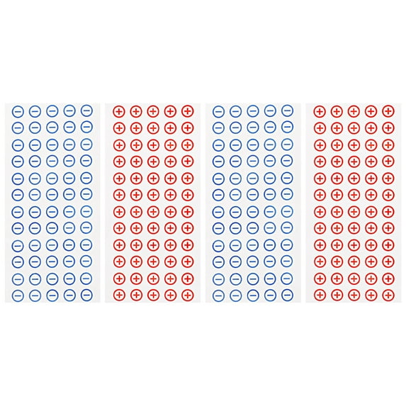 Car Power Supply Connector Stickers with Color Coding for Easy Polarity ...
