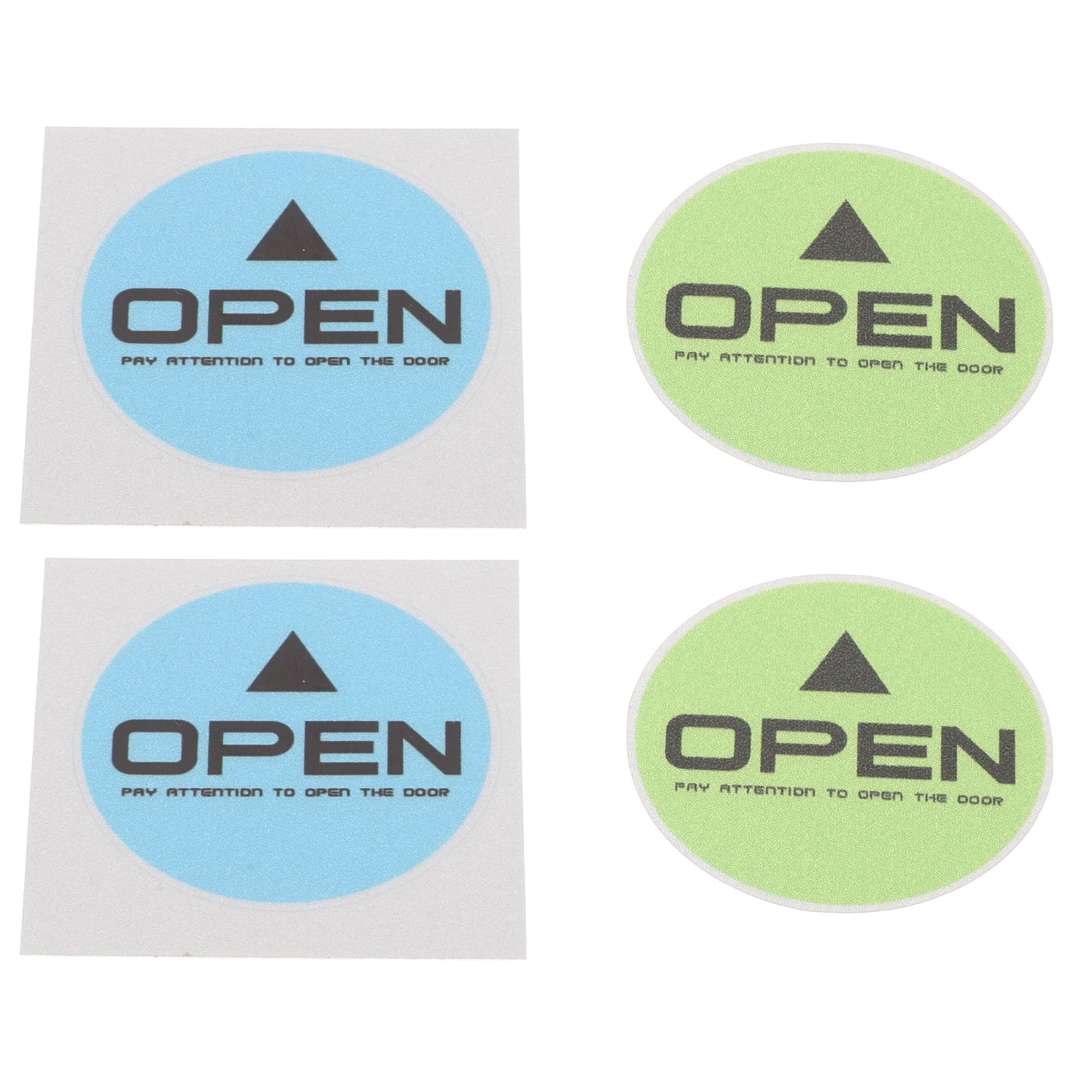 4 Sheets Car Door Open Stickers Reflective Decals For Car Reflective ...