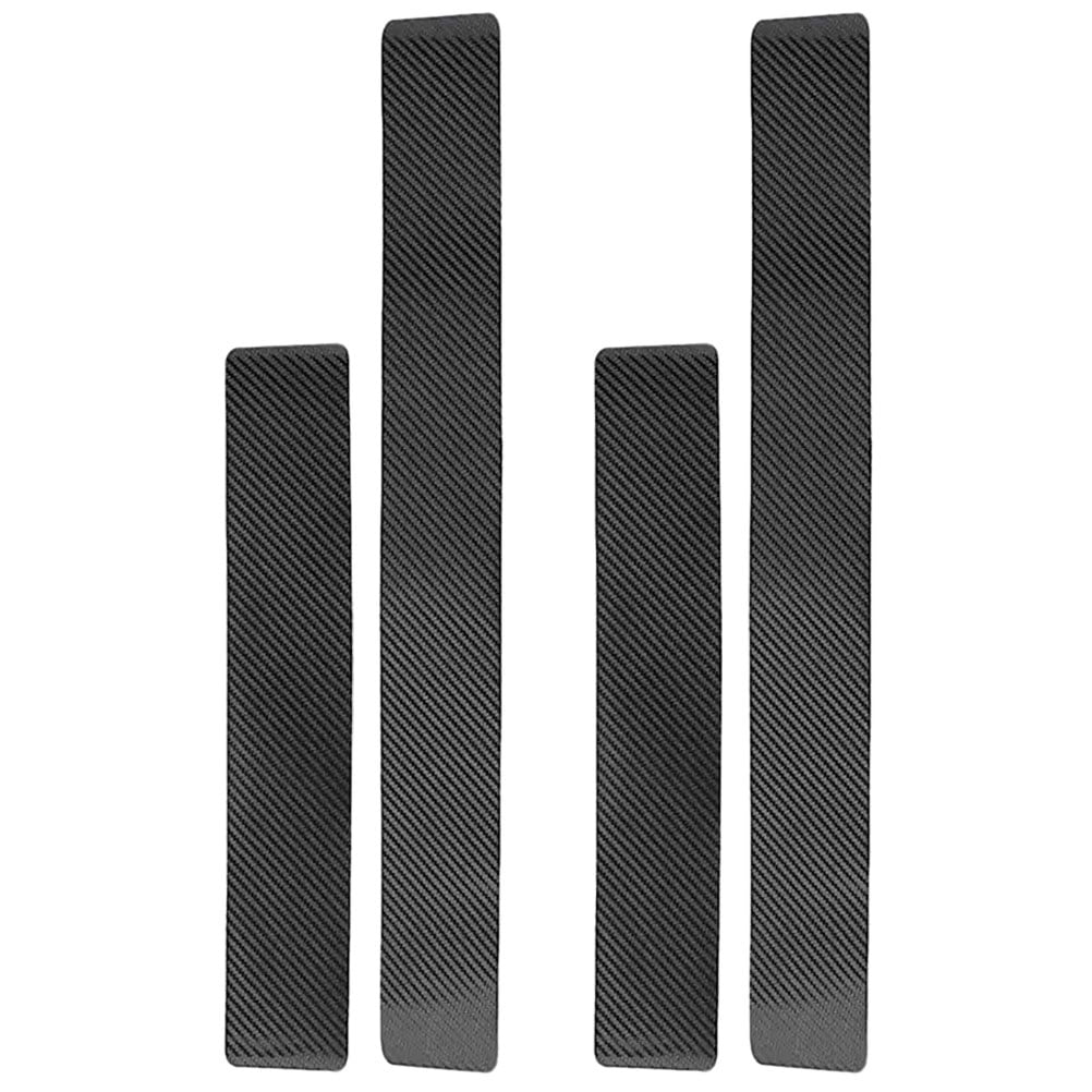 4 Sheets Car Threshold Sticker Automotive Rocker Stickers Carbon Fiber ...