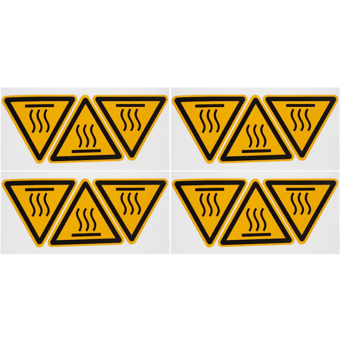 4 Sheets Do Not Touch Warning Signs High Temperature Danger Labels Hot ...