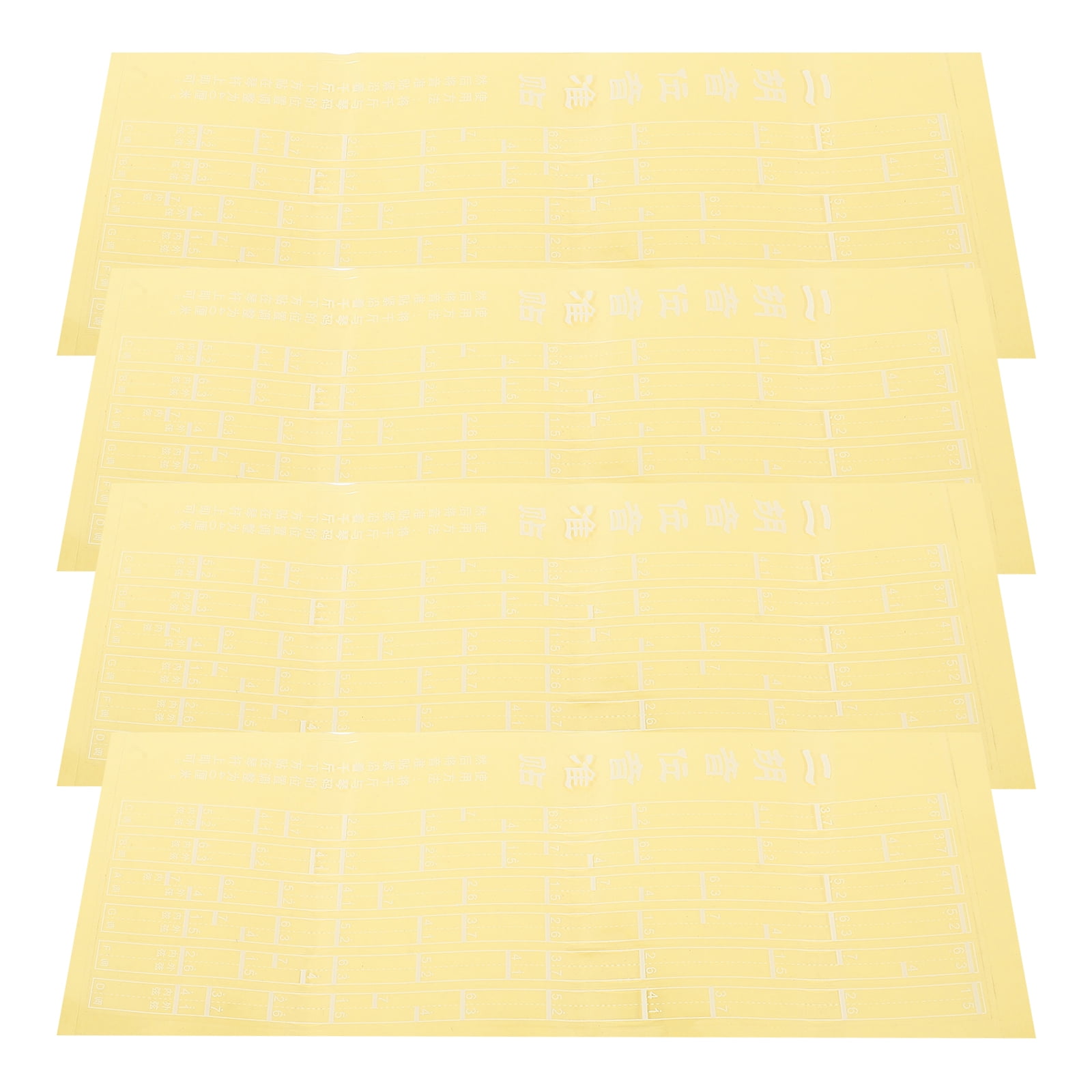 4 Sheets Erhu Sound Stickers Guitars Stickers Erhu Fretboard Notes Erhu