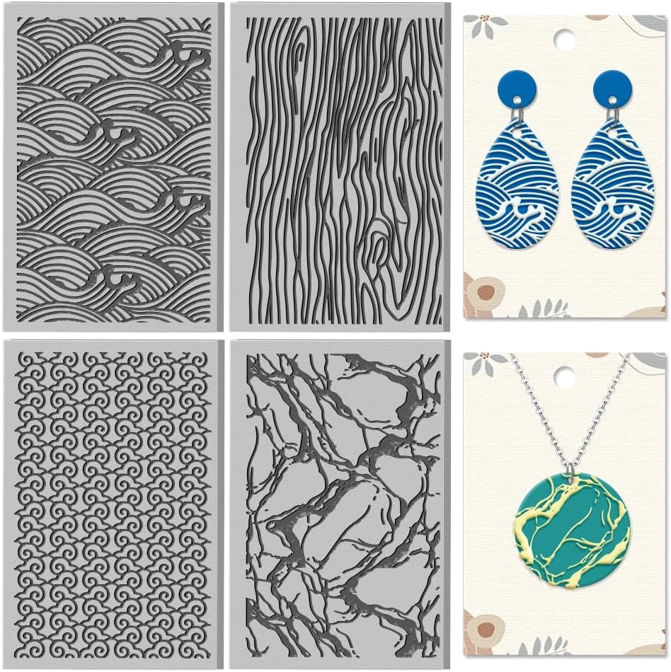 4 Sheets Laserable Rubber for Stamp Engraving Machines DIY Crafts Mixed ...