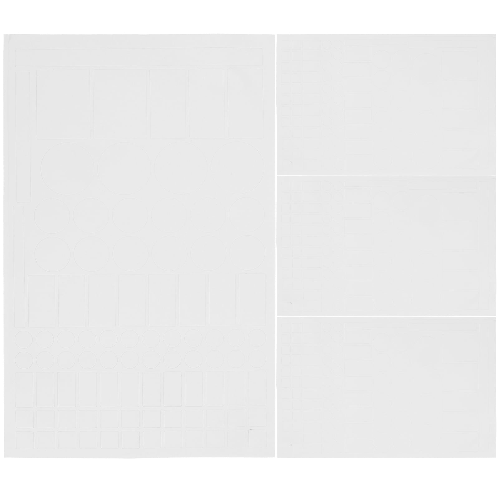 4 Sheets Led Light Blackout Stickers Light Shading Stickers Blackout ...