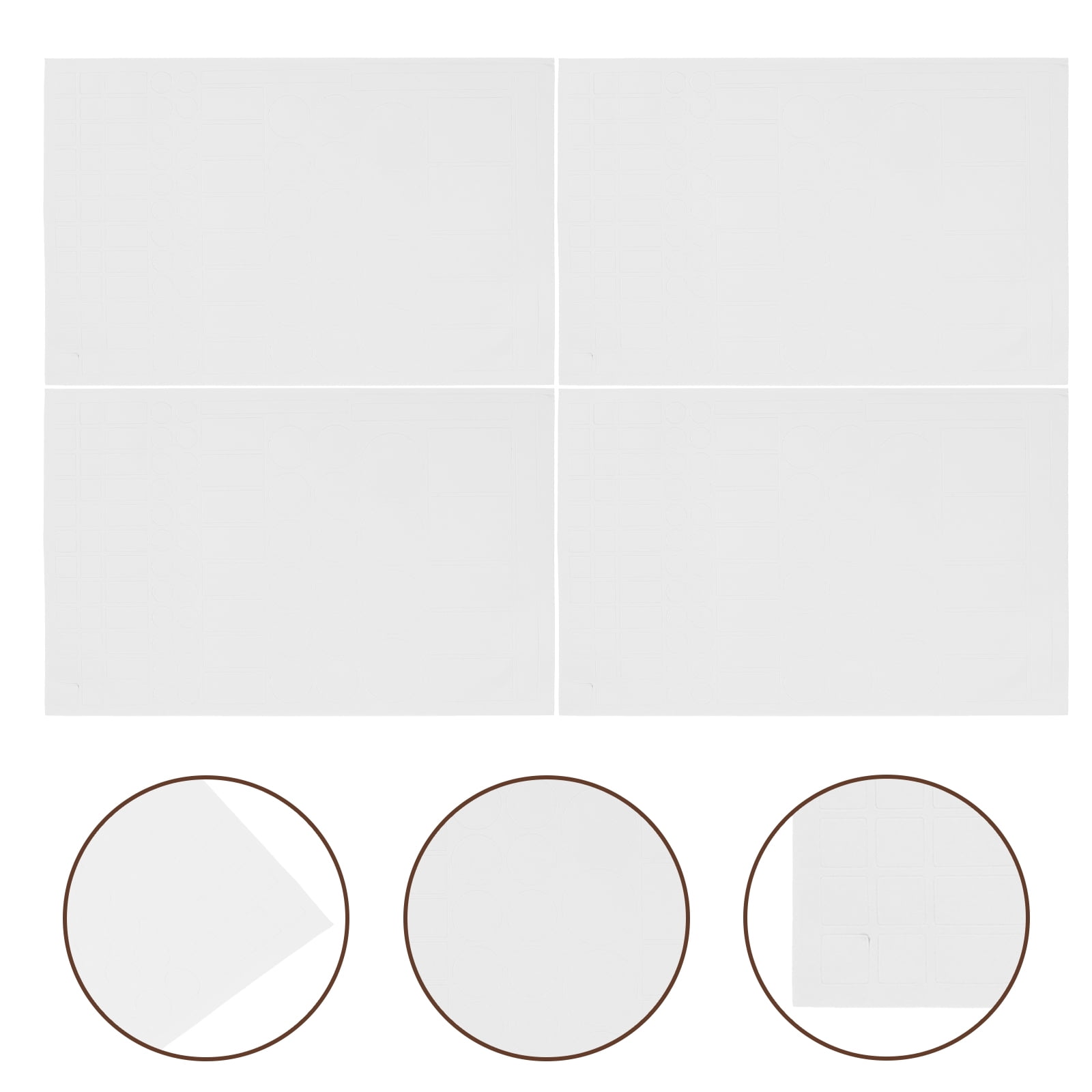 4 Sheets LED Light Blocking Shading Stickers Blackout Routers Stickers ...