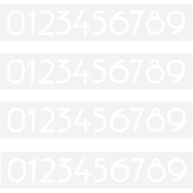 4 Sheets Mailbox Numbers 4" Self Adhesive Vinyl Reflective Mailbox ...