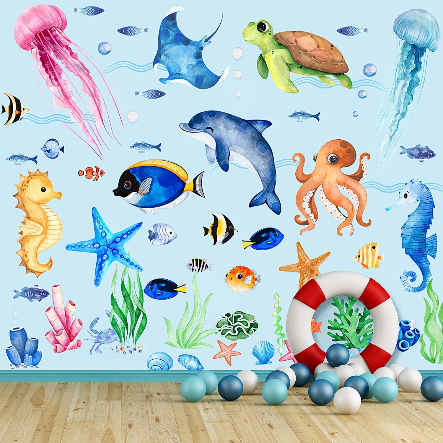 Wall stickers at walmart store